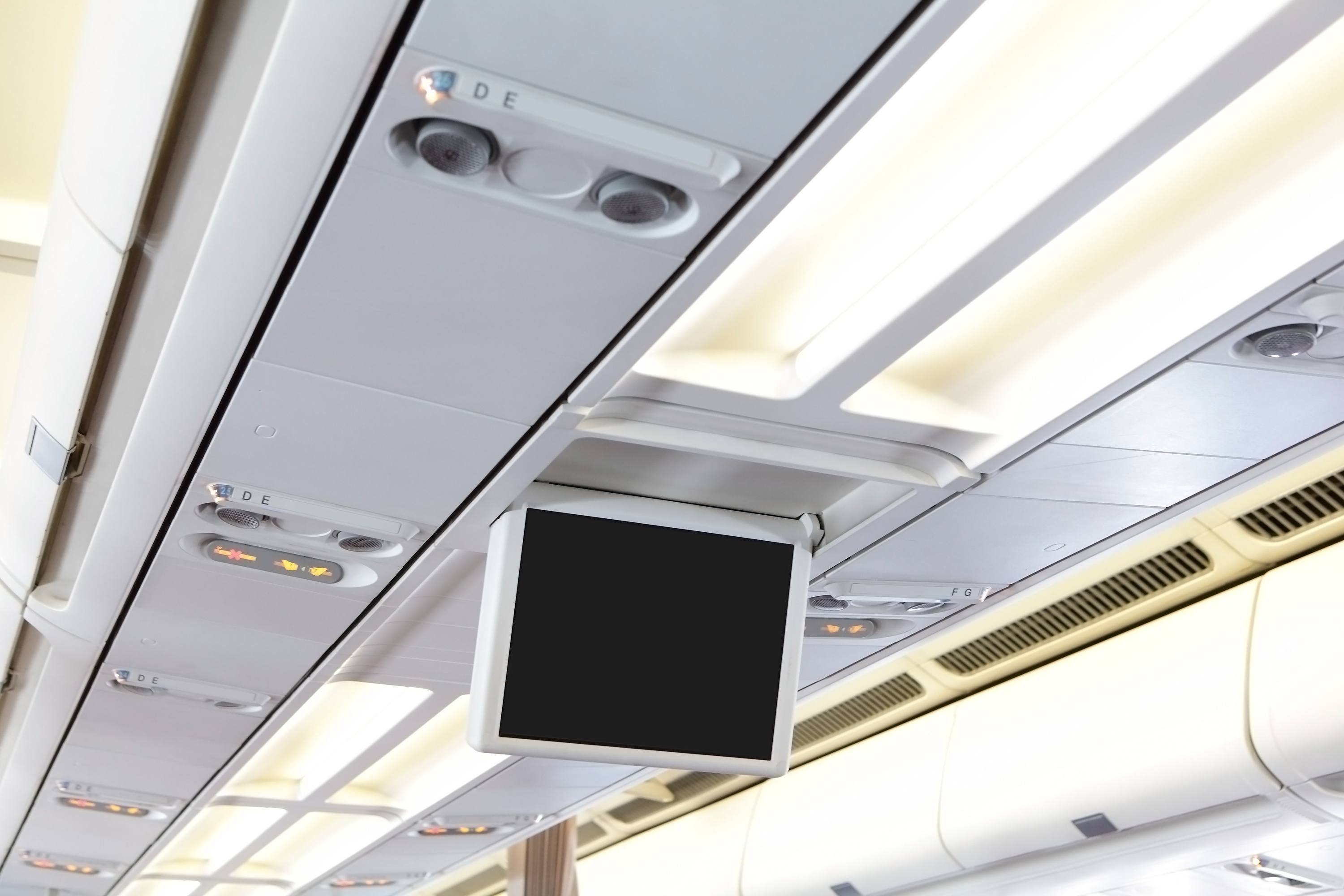 Display screen in the airplane - AMP Polymix